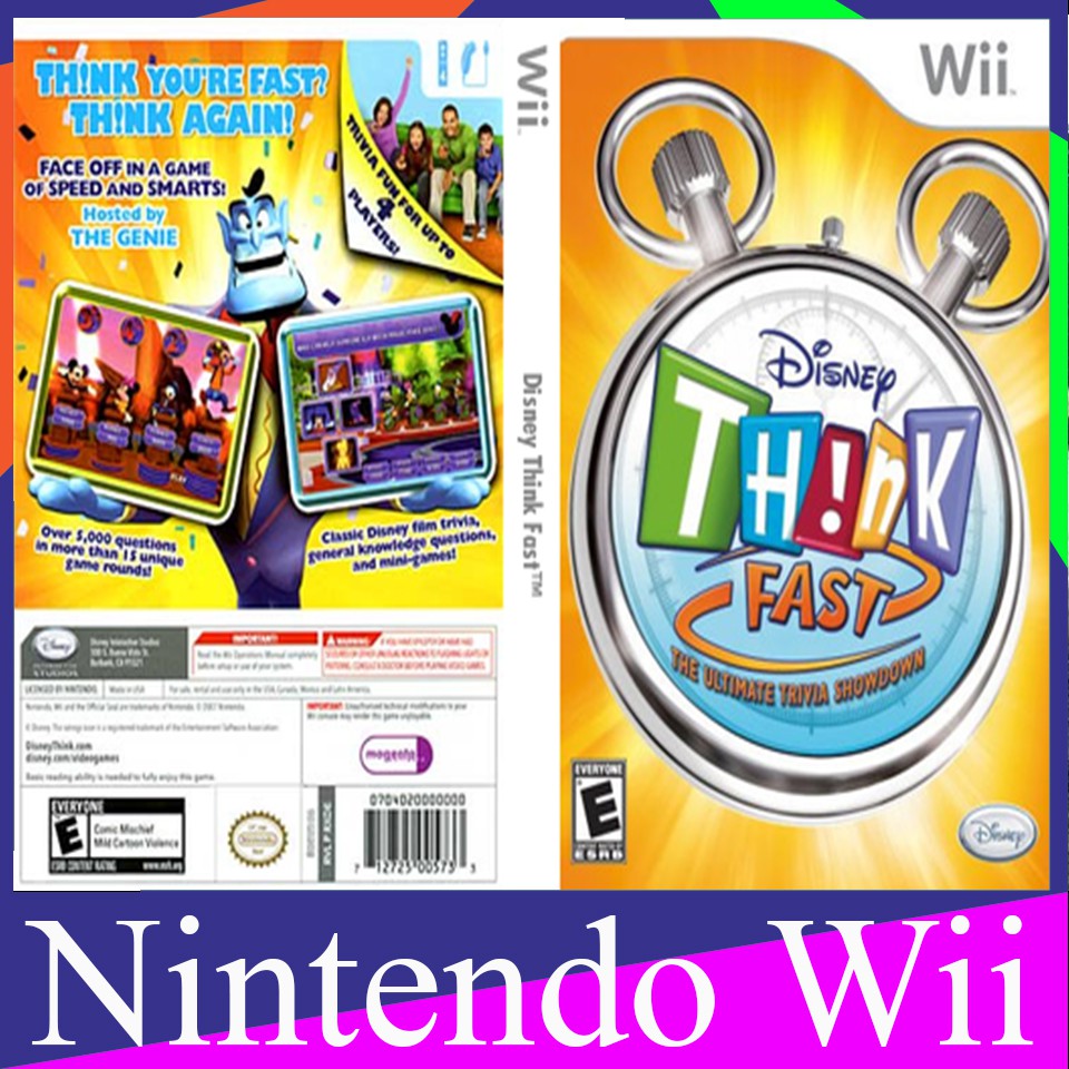 Disney Think Fast (USA)[WII] | Shopee Thailand