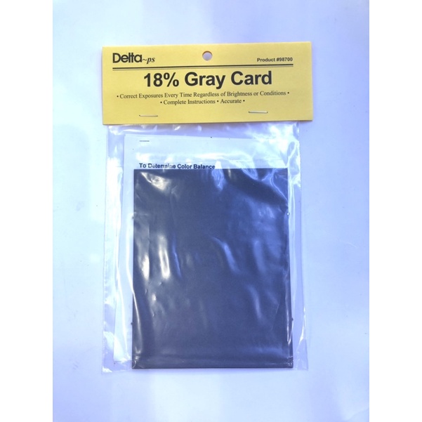 Delta 18% Gray Card 4x5” | Shopee Thailand