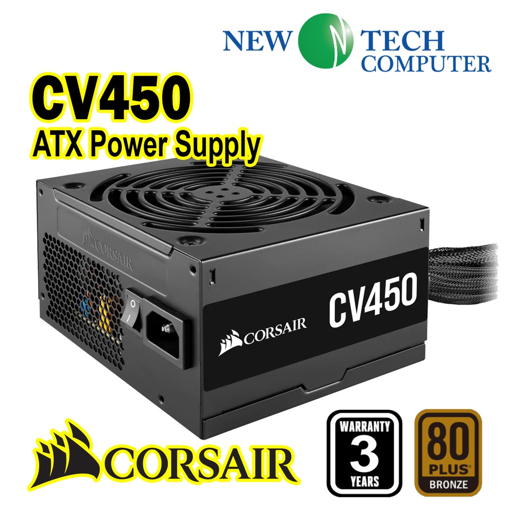 พาวเวอร์ซัพพลาย Corsair CW450 CV Series 450Watt Non Modular ATX ...