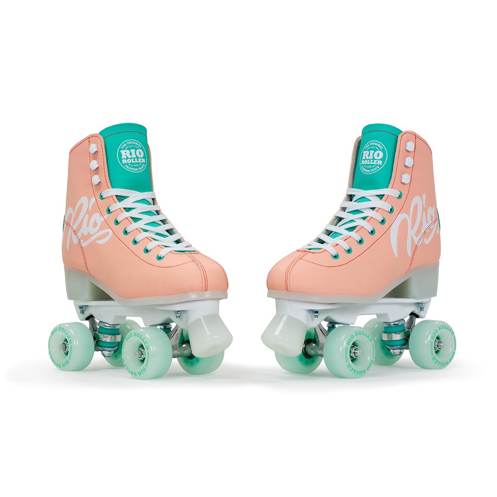 [พร้อมส่ง] Rio Roller Script สี Peach/Green | Shopee Thailand