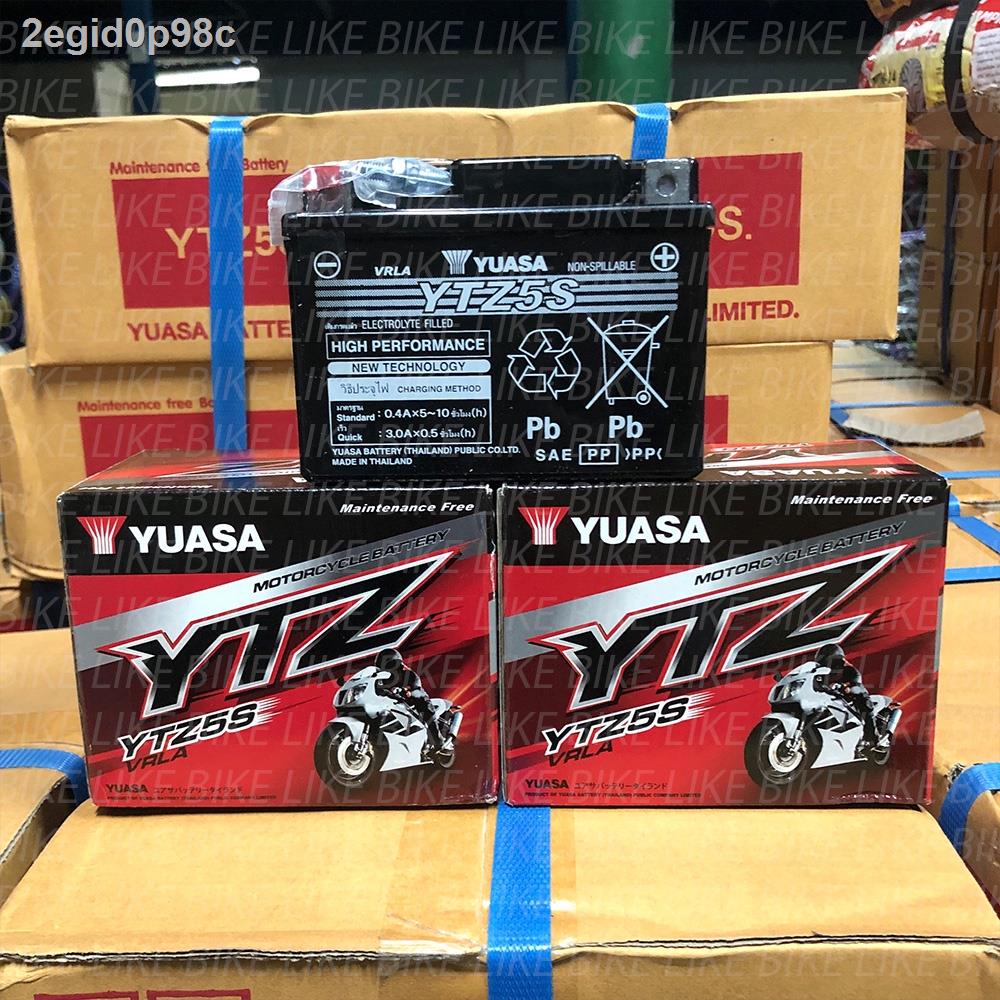 เปิดร้านใหม่* YUASA YTZ5S (12V 5Ah) แบตเตอรี่มอเตอร์ไซค์ แบตเตอรี่แห้ง ...