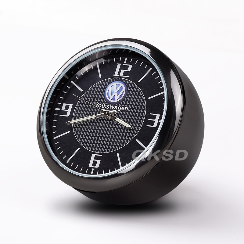 Car Clock for VW Logo Polo The New Golf Passat Vento Tiguan Beetle ...