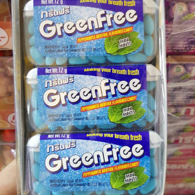 ลูกอมปากหอม GreenFree 4รส ลูกอมมิ้นท์ | Shopee Thailand