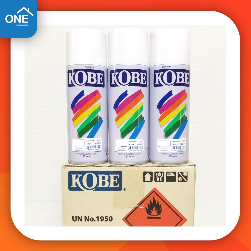 [ยกโหล] สีสเปรย์โกเบ spray KOBE สีสเปรย์อเนกประสงค์ ยกลัง สเปรย์ kobe ...