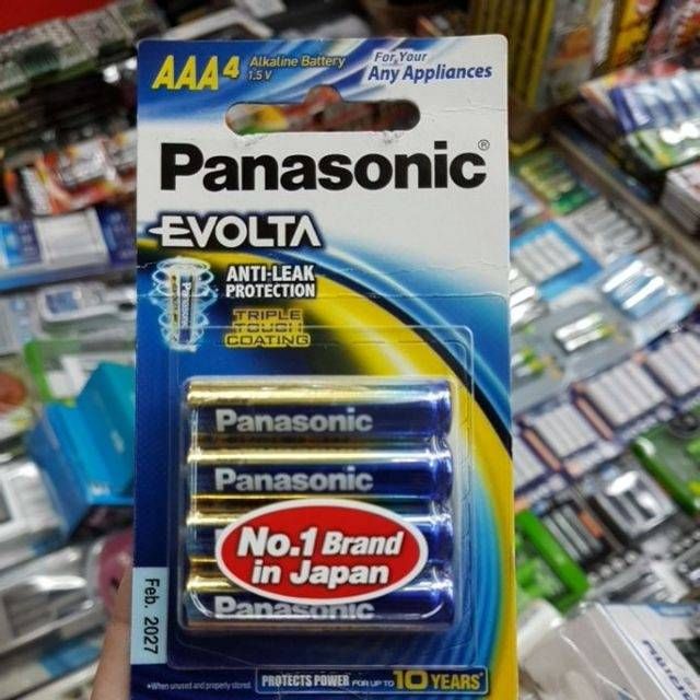 ถ่าน Panasonic Evolta AAA 1.5V 4ก้อน พลังงานนานกว่าAlkaline ของแท้ | Shopee Thailand
