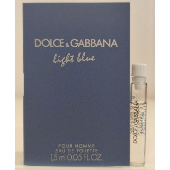 Vial 💢 Dolce & Gabbana ☁️ Light Blue Pour Homme EDT 1.5ml น้ำหอมชนิด ...