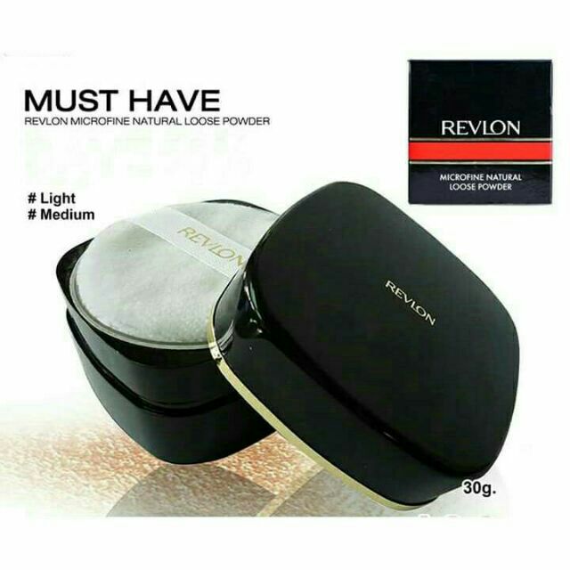 Revlon Microfine Natural Loose Powder แป้งฝุ่นอนูแป้งเล็กขนาด | Shopee ...