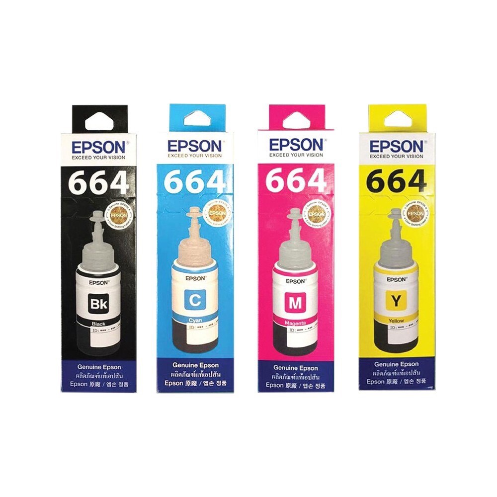 EPSON-หมึกแท้ ขนาด70ml (T6641) สำหรับ Epson L100 L110 L200 L210 L350 ...