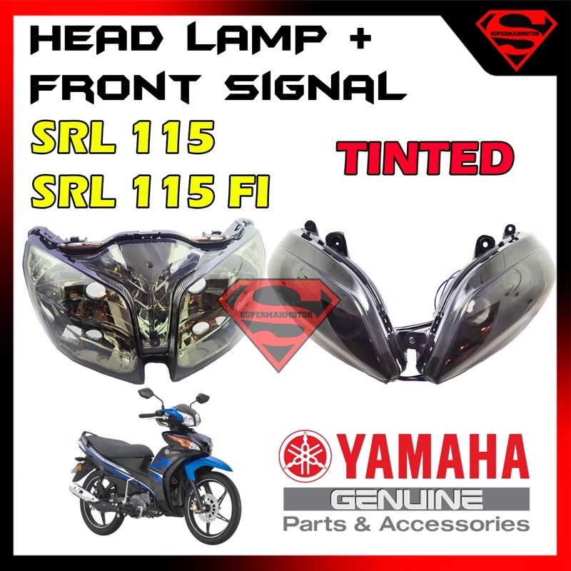 ไฟหน้าด้านหน้าป้าย LAGENDA 115 SRL115 FI / SRL 115 FI LAMPU DEPAN ...