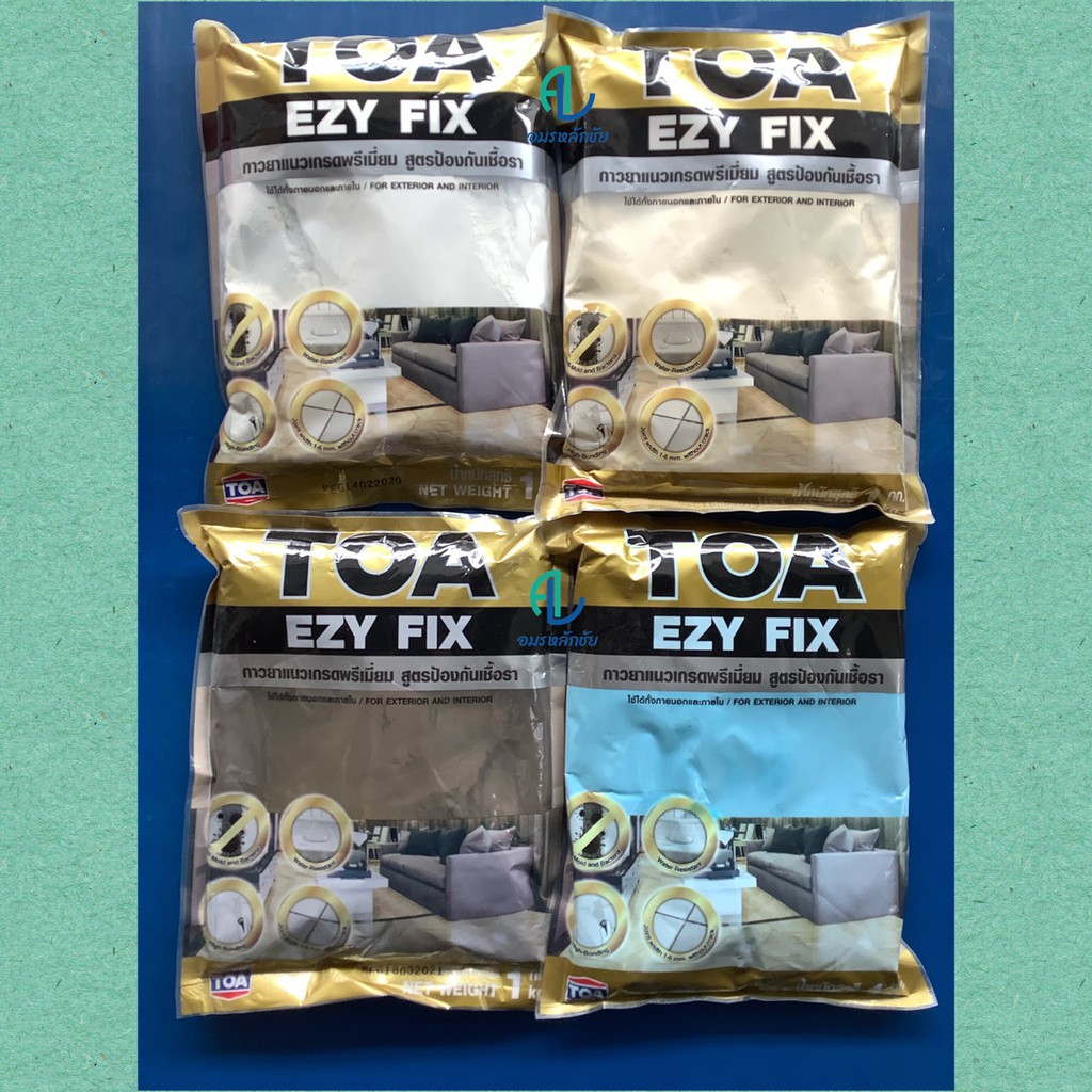 ยาแนว กาวยาแนวเกรดพรีเมี่ยม สูตรป้องกันเชื้อรา TOA TOA EZY FIX | Shopee ...