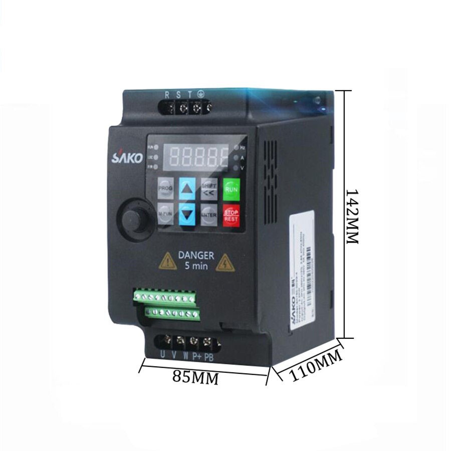 SKI780 Mini VFD อินเวอร์เตอร์แปลงความถี่ตัวแปลงสําหรับมอเตอร์ 220V/380V 0.75/1.5/2.2Kw SAKO ...