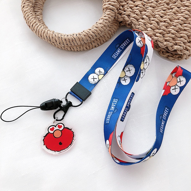 Lanyard Kaws Stitch Pikachu โทรศัพท์ Lanyard Key Phone สำหรับกล้อง ID ...