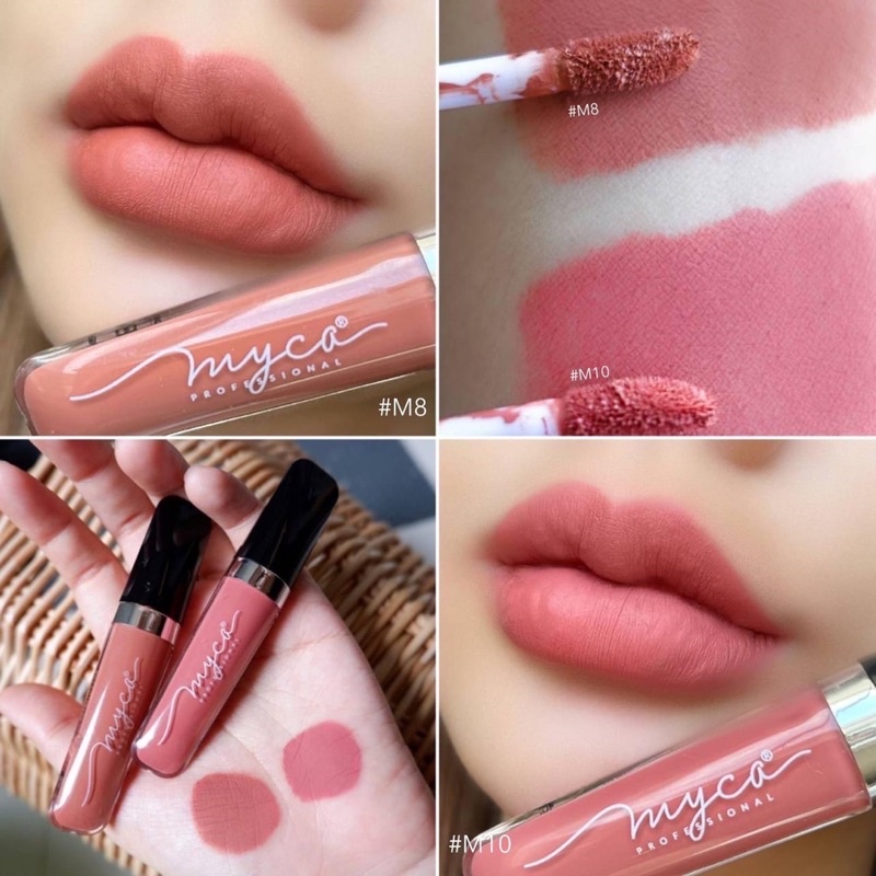 SET GLOSS MYCA (เซ็ตคู่ 2 ชิ้น) กลอสเนื้อแมท เนื้อสัมผัสนุ่มเนียน ...