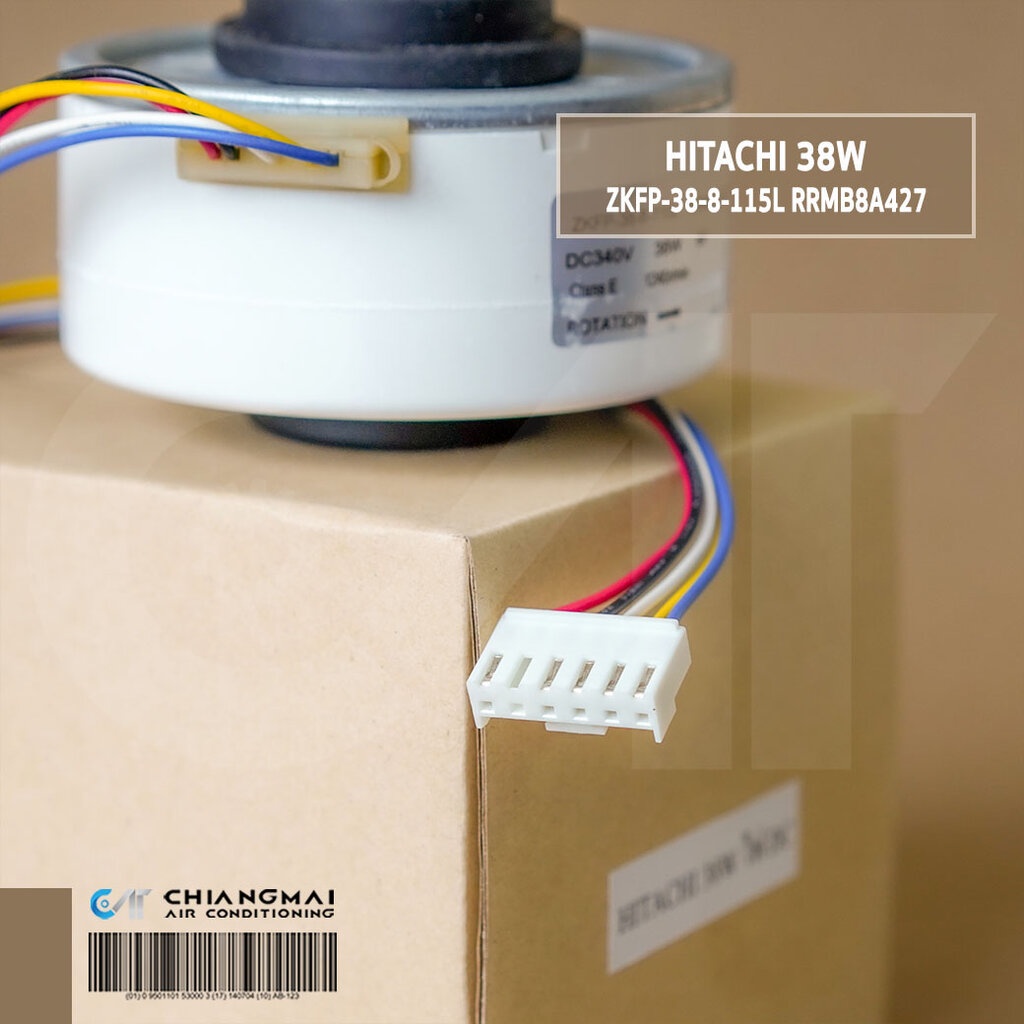 มอเตอร์แอร์ HITACHI 38W.DC (PMRAS-EH10CKT*R03) มอเตอร์แอร์ฮิตาชิ มอเตอร์คอยล์เย็น ZKFP-38-8-115L ...
