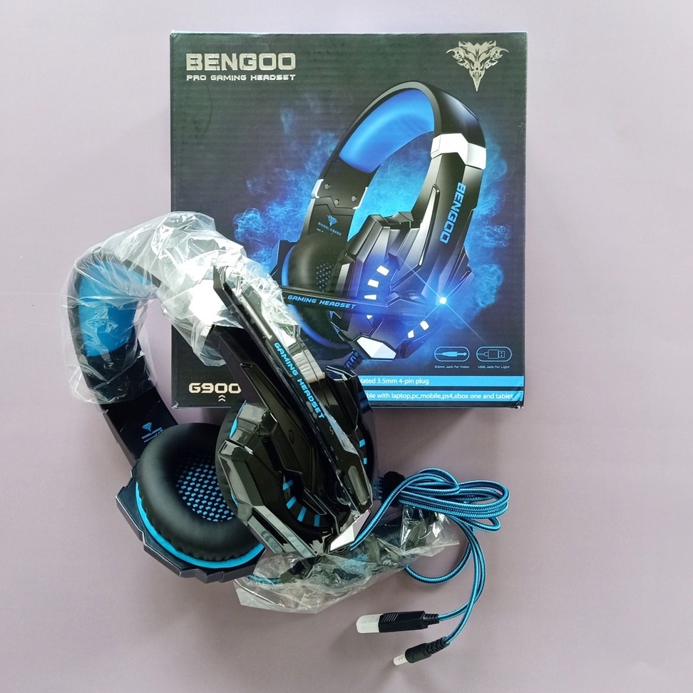 ชุดหูฟังสำหรับเล่นเกม พร้อมไมโครโฟน G9000 Pro Gaming Headset Blue ...