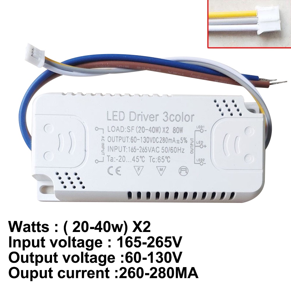 【Good】1PCx LED Driver 3-Color Adapter LED Lighting Non-Isolating ...