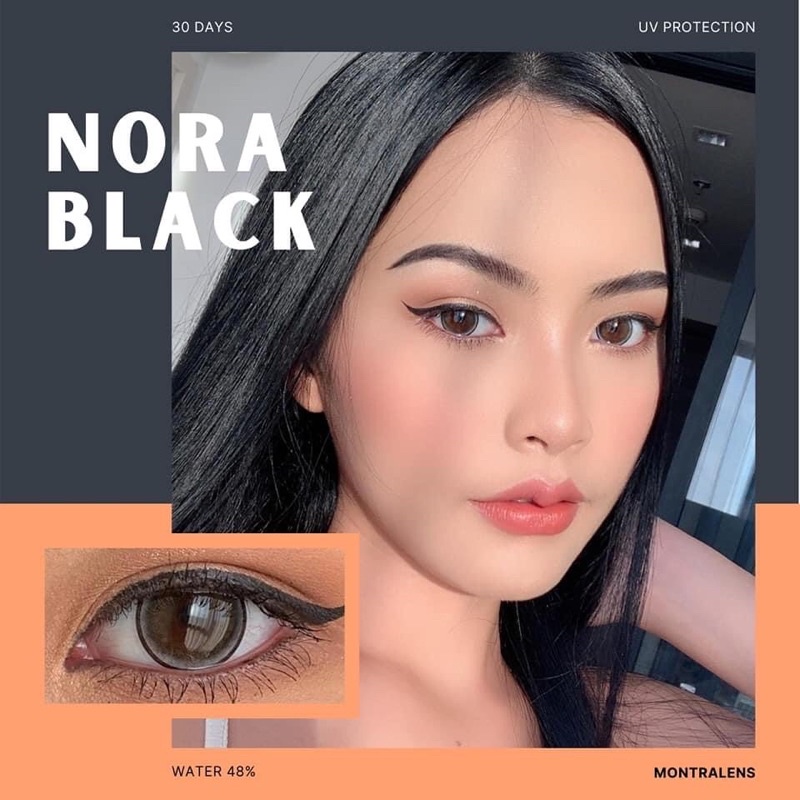 Nora black สีดำแบ๊วตาหวาน | Shopee Thailand