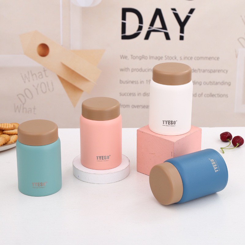 แก้วน้ำ TYESO MINI ขนาด220ml 280ml แก้วน้ำเก็บความร้อน/เย็น สแตนเลส304 ...