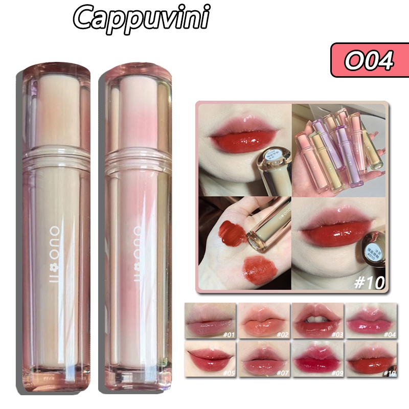 Cappuvini ลิปกลอส ชาเย็น 3 กรัม ให้ความชุ่มชื้น ติดทนนาน | Shopee Thailand