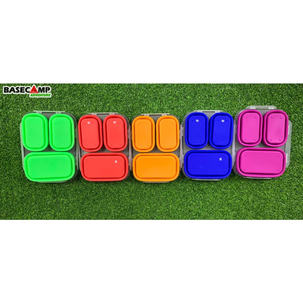 ซิลิโคนพับพับได้ Tupperware BPA ฟรีคอนเทนเนอร์เกรดอาหารกล่องอาหาร ...