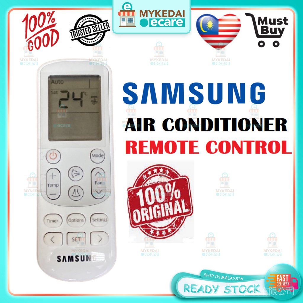 Samsung air cond aircond รีโมทคอนโทรลเครื่องปรับอากาศเดิม | Shopee Thailand
