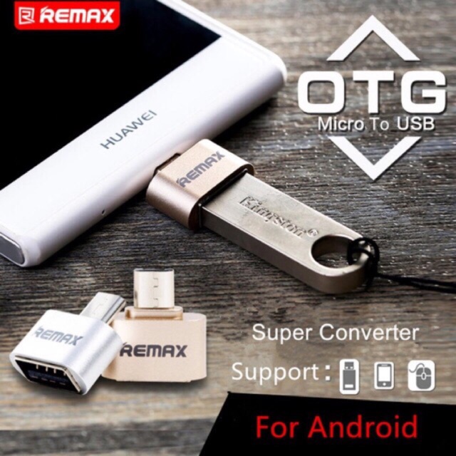 : REMAX OTG (แท้) อุปกรณ์แปลงจาก Micro Usb Android RA-OTG USB | Shopee ...