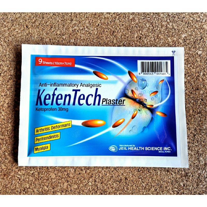 KefenTech Plaster Ketoprofen 30mg (9/8 Sheets) พลาสเตอร์บรรเทาอาการปวด ...