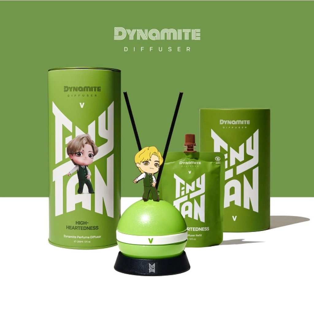 KPOP,บีทีเอส,TINYTAN BTS DYNAMITE DIFFUSER , น้ำหอมปรับอากาศ V สีเขียว ...