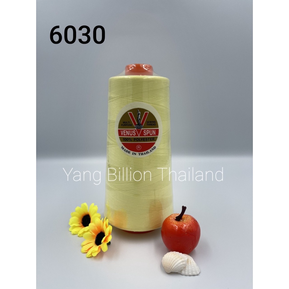 ด้ายเย็บผ้าวีนัส ด้ายหลอดใหญ่ ด้ายCMPเบอร์ 60 30/2 แกนส้ม 270g Venus ...