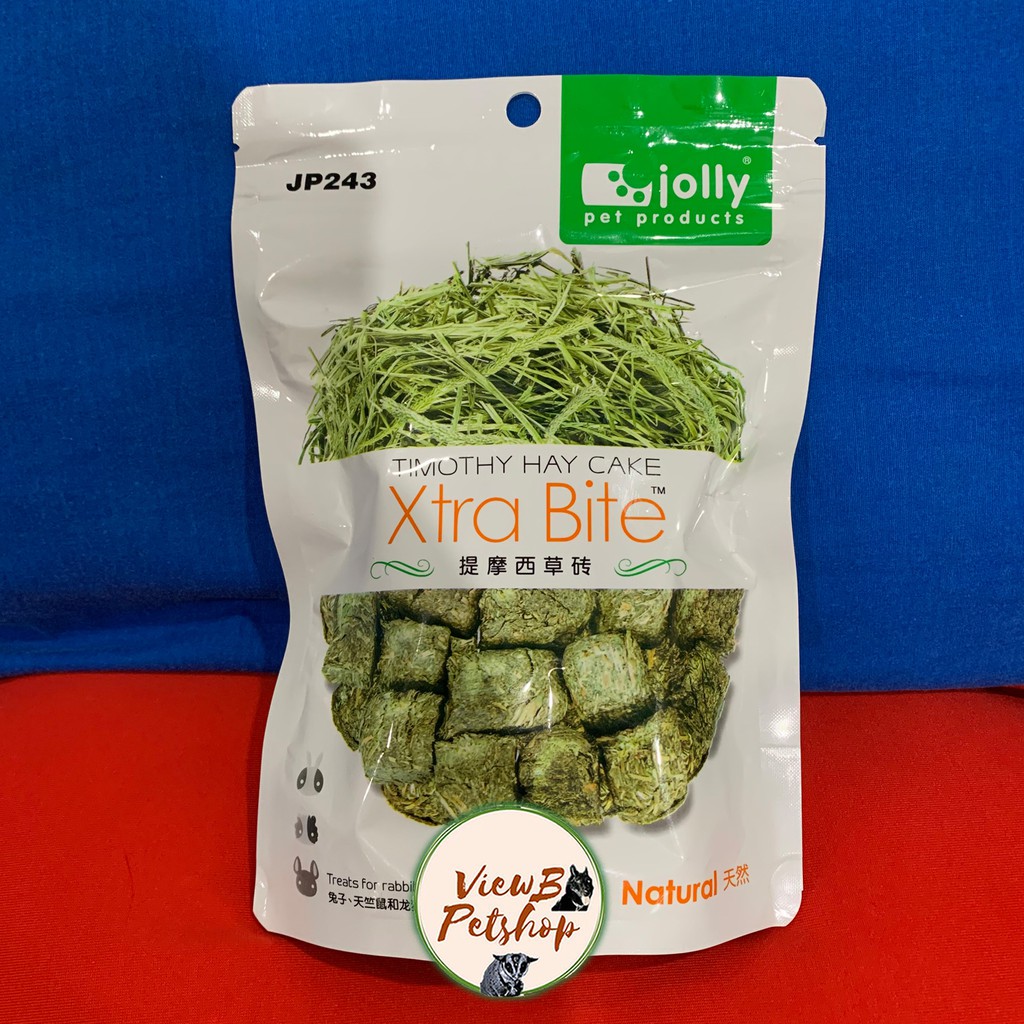 [Jolly] หญ้าทิโมธีเค้ก อัดก้อน 140 กรัม สำหรับสัตว์เลี้ยง Xtra Bite : Timothy Hay Cake (JP243 ...