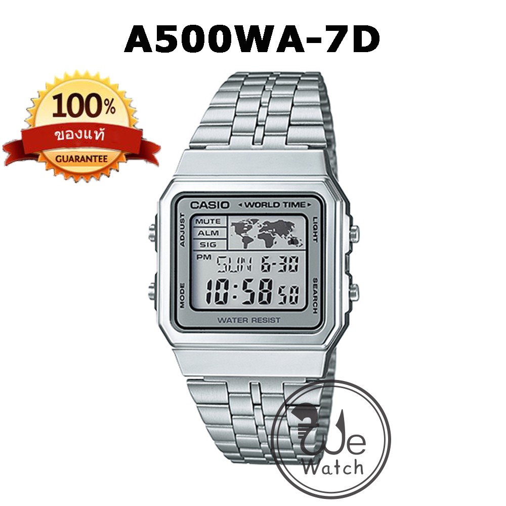 CASIO ของแท้ รุ่น A500WA A500WGA นาฬิกาผู้ชาย รับประกัน 1ปี A500 A500WA ...