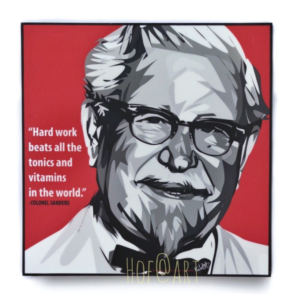 Colonel Sanders ผู้พันแซนเดอร์ส ตำนาน ไก่ KFC รูปภาพ ติดผนัง pop art ...