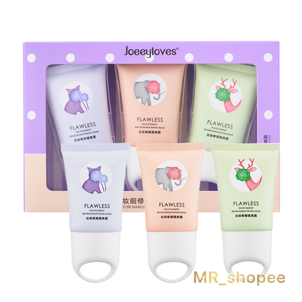 MR shopee ไพรเมอร์ Joeeyloves เบสใช่ก่อนแต่งหน้า เบลอรูขุมขน ของแท้ 100 ...