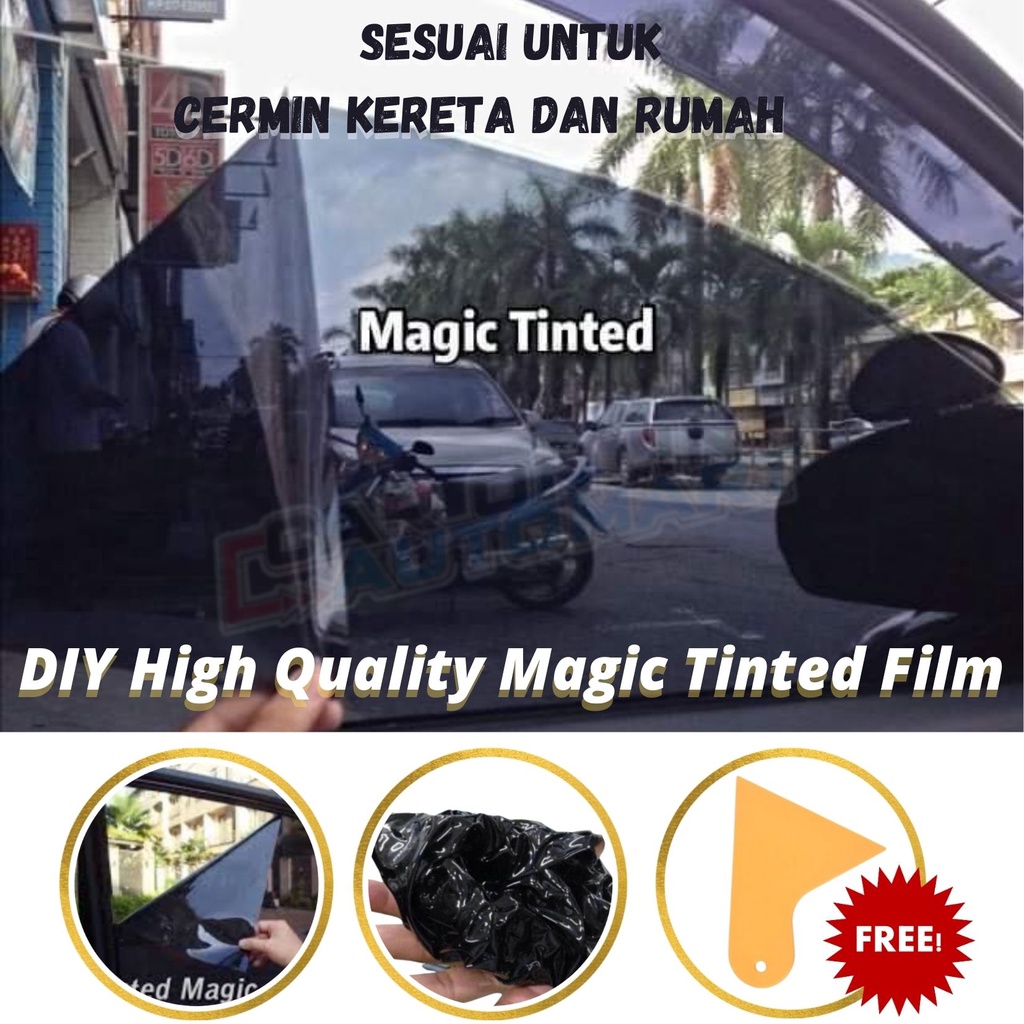 50%/70%/85% DARK DIY คุณภาพสูง MAGIC TINT รถบ้านหน้าต่าง UV Block Sun ...