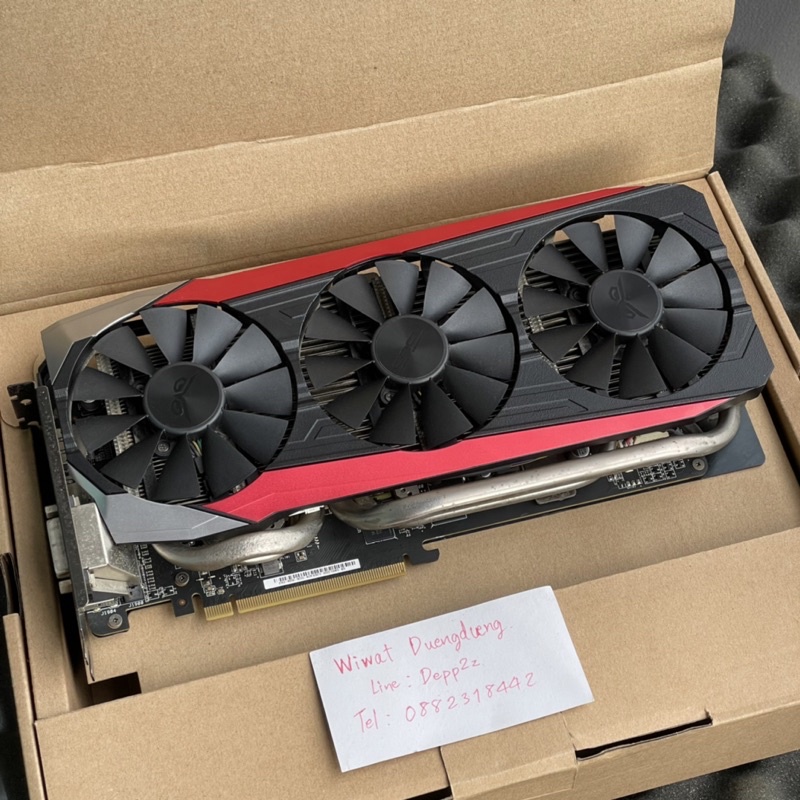การ์ดจอ ASUS STRIX R9 390 8GB ตัวท็อป ใช้งานปกติ เล่นเกมส์ได้ลื่นๆ สภาพ ...