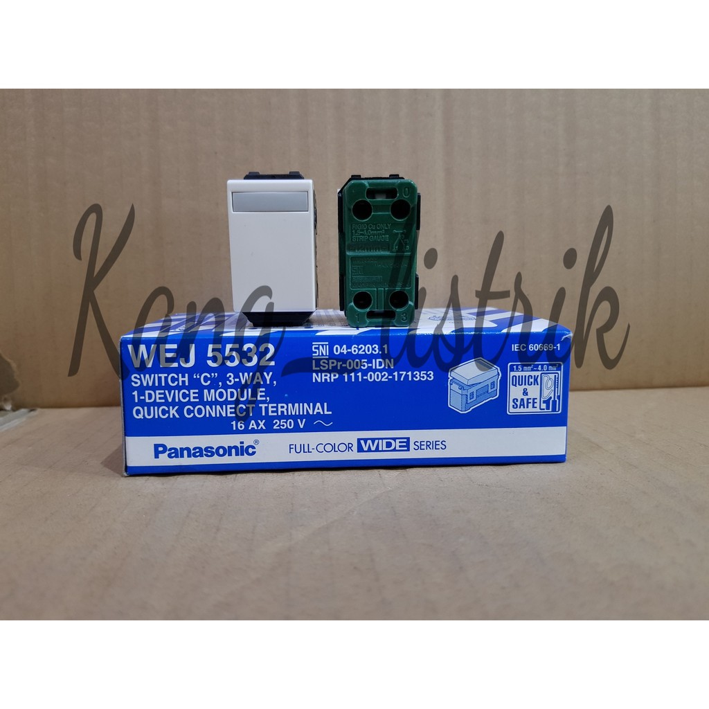 Panasonic Switch "C" 16AX (สวิตช์โรงแรม) - WEJ5532 | Shopee Thailand
