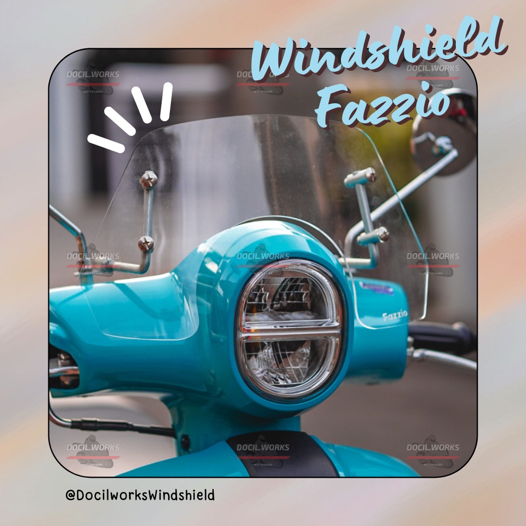 Fazzio 125 กระบังหน้ากระจกหน้า Fazzio 125 Fazzio Shield | Shopee Thailand