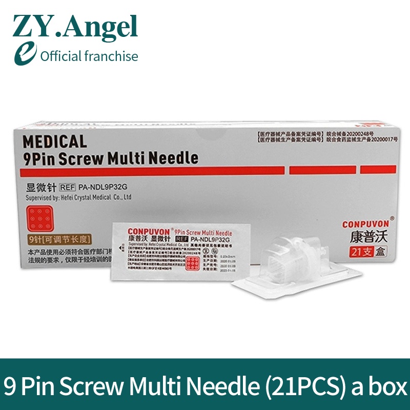 Disposable Medical Beauty Nine Needle Crystal Multi Needle 32G Sterile ...