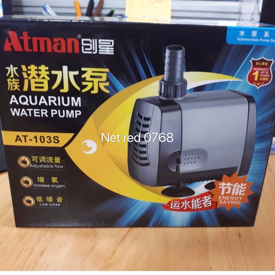 ปั๊มน้ำ Atman AT-103s รุ่นใหม่ประหยัดไฟ ***สินค้าพรีออเดอร์*** | Shopee ...