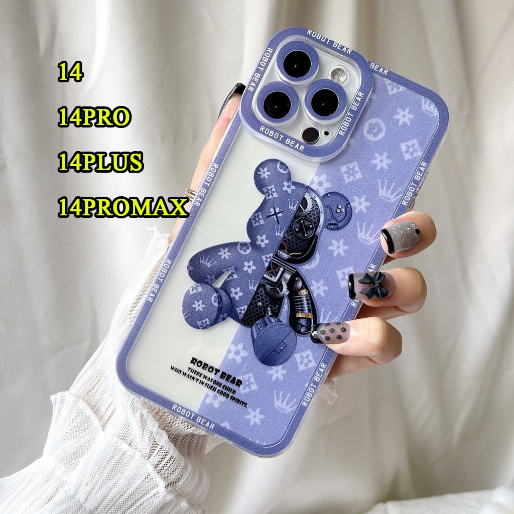 039 เคสลาย BEAR เคสโทรศัพท์ TPU แบบนิ่ม สำหรับ iPHONE 15 15Pro 15Plus 15Promax 14/14PRO/14PLUS ...