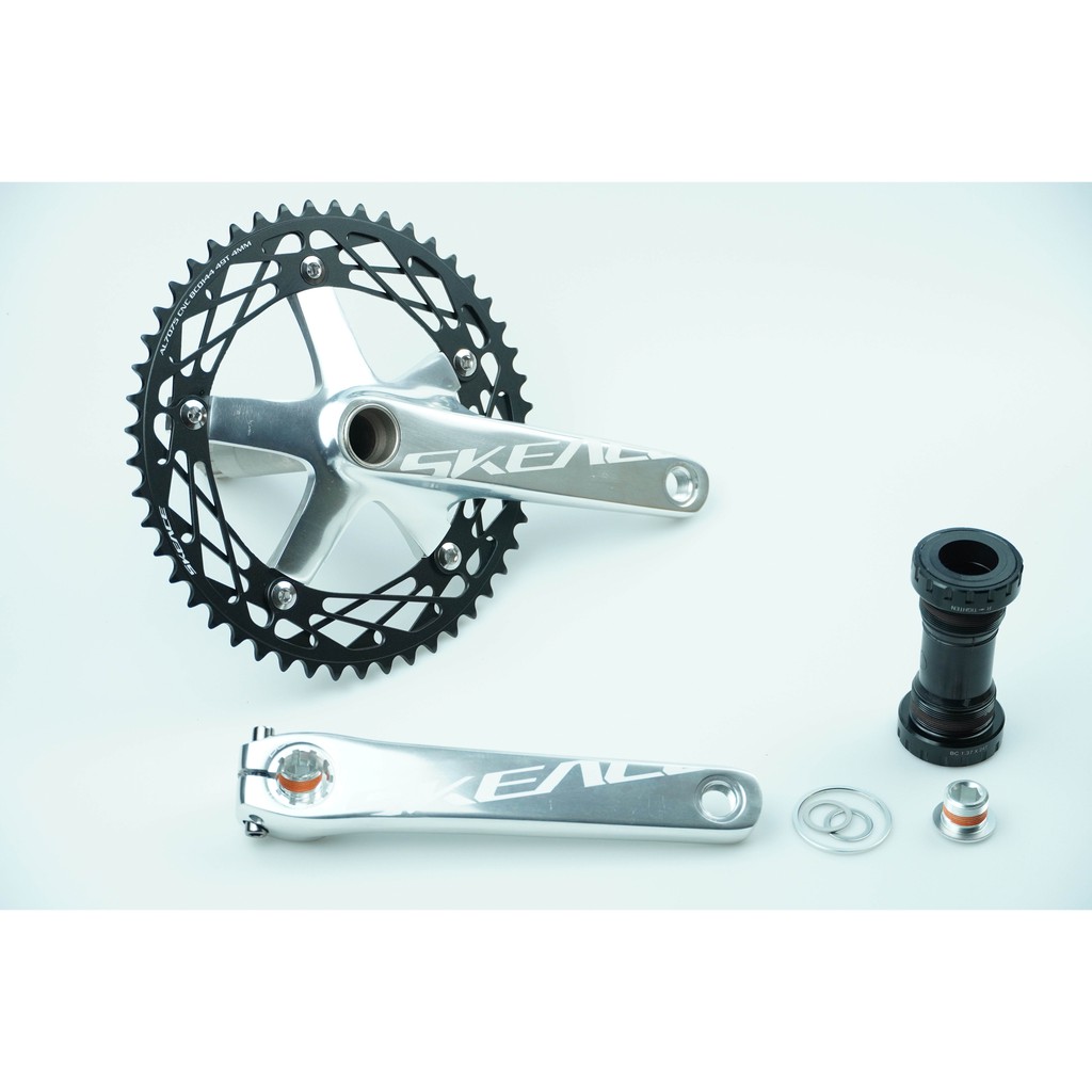 Skeace เฟืองข้อเหวี่ยงจักรยาน SKE 49T 165 มม. BCD144 ความเร็วเดียว รวม ...