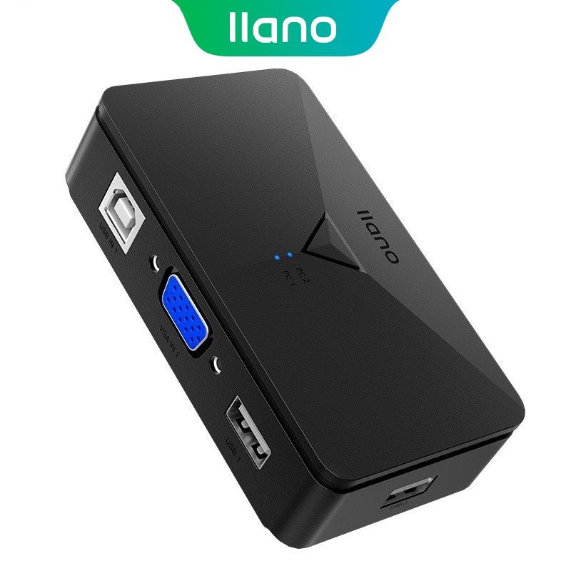 Llano Kvm Splitter Vga Hd 2 In 1 ฮับ Usb 8 In 1 แป้นพิมพ์และเมาส์และ ...