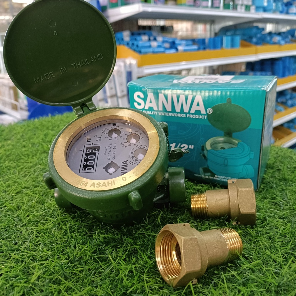 SANWA มิเตอร์น้ำ 1/2" | Shopee Thailand