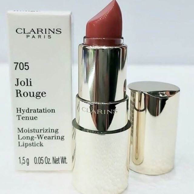 ของแท้ 💯% CLARINS ลิปสติก Joli Rouge #705 Soft Berry | Shopee Thailand