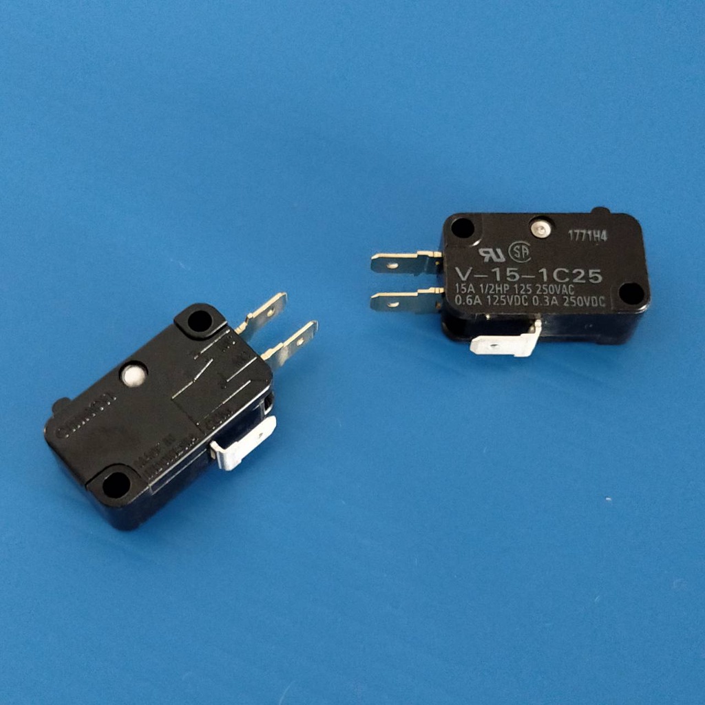 สวิทช์ OMRON ไมโครสวิทช์ Micro Switch 3 ขา (1NO,1NC) 15 A 250V **ของแท้** #V-15 Series OMRON (1 ...