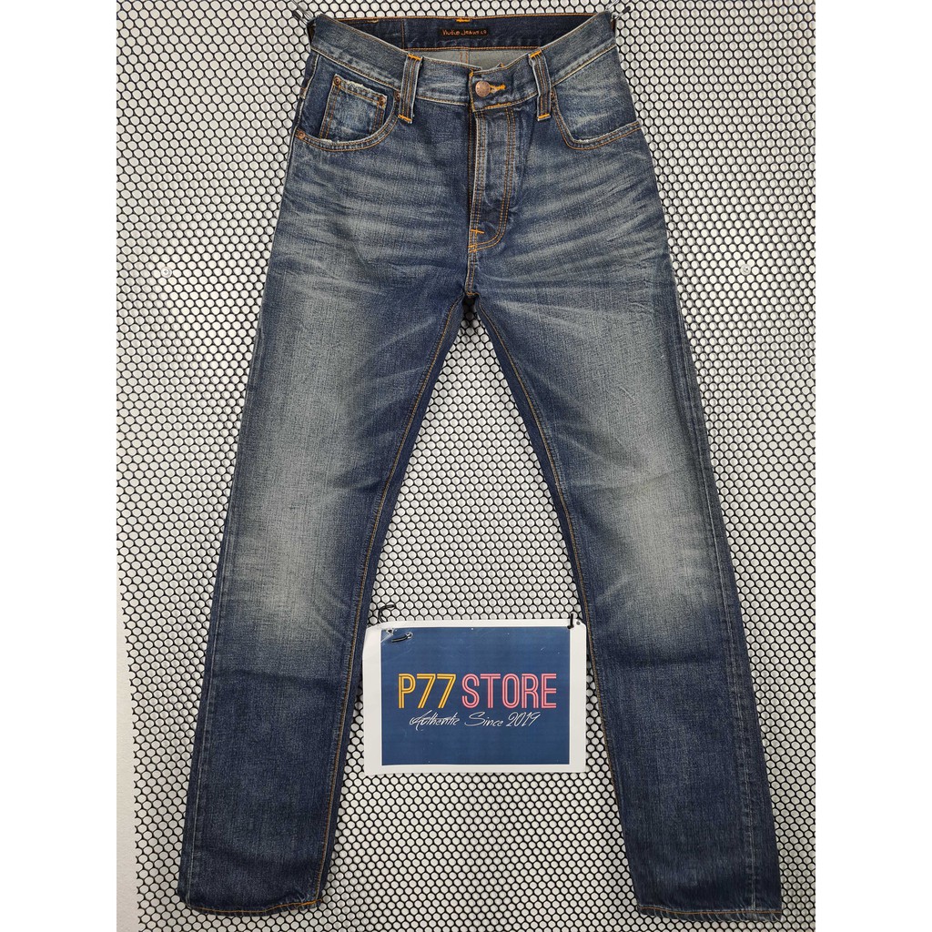 (Defect) Nudie Jeans Hank Rey Org. Dark Ropy 30/34 | Shopee Thailand