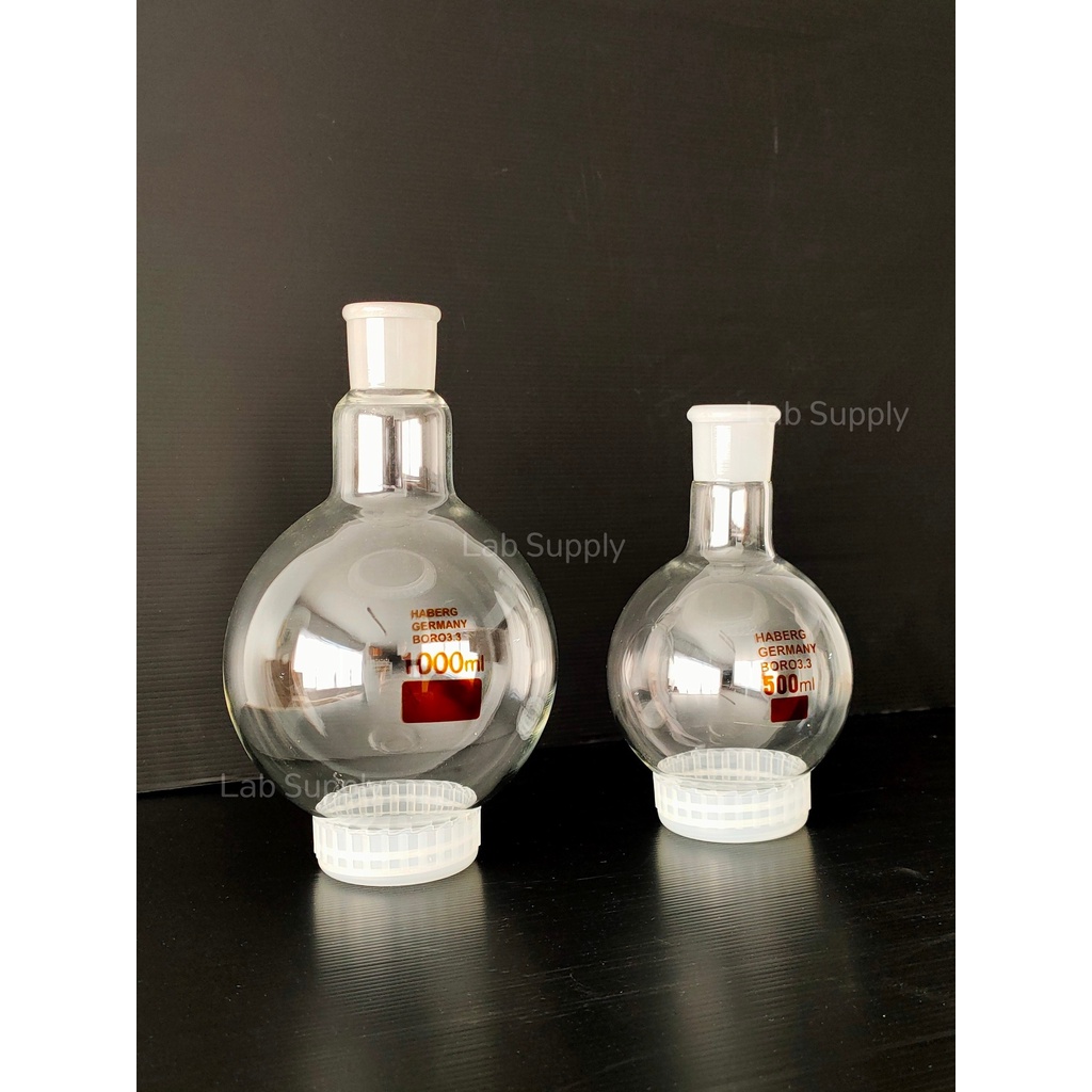 Round Bottom Flask 250, 500, 1000 ml. (ขวดก้นกลม) Haberg/Germany ...