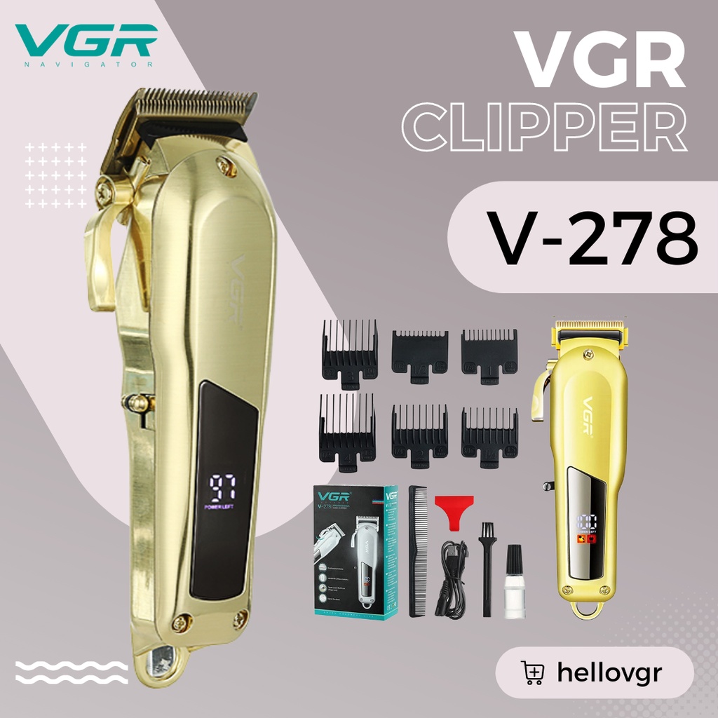 ปัตตาเลี่ยนไร้สาย VGR รุ่น V-278 สีเงิน (สินค้าพร้อมส่ง) | Shopee Thailand