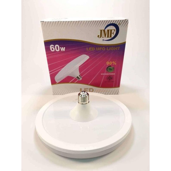JMF หลอดไฟ UFO LED 60w ขั้วหลอด E27 แสงขาว และแสงวอม ให้แสงสว่างมาก ประหยัดพลังงาน ให้แสงคงที่ ...