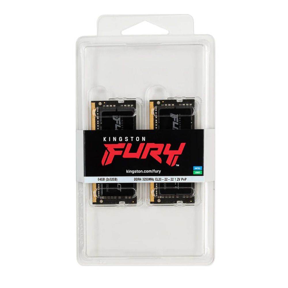 Kingston FURY Impact 64GB (2x32GB) DDR4 3200MHz CL20 SODIMM Laptop Memory Kit | Shopee Thailand